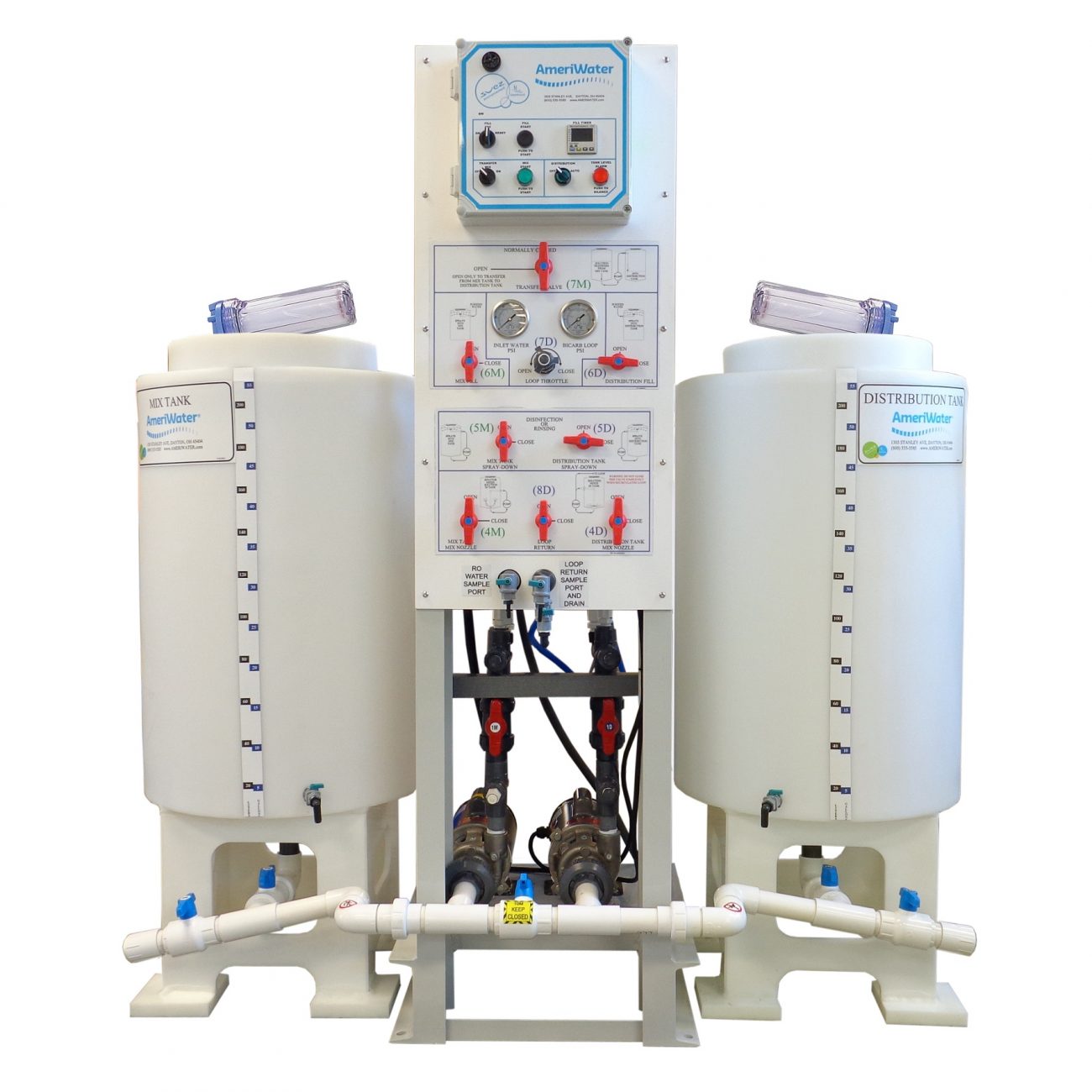 Bicarb System - Automatic Dual Tank Mix and Distribution - AmeriWater